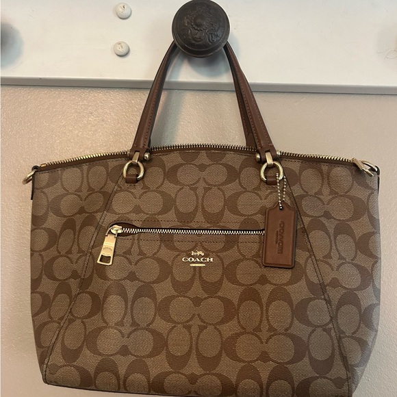 Coach | Bags | Coach Signature Coated Canvas Handbag | Poshmark